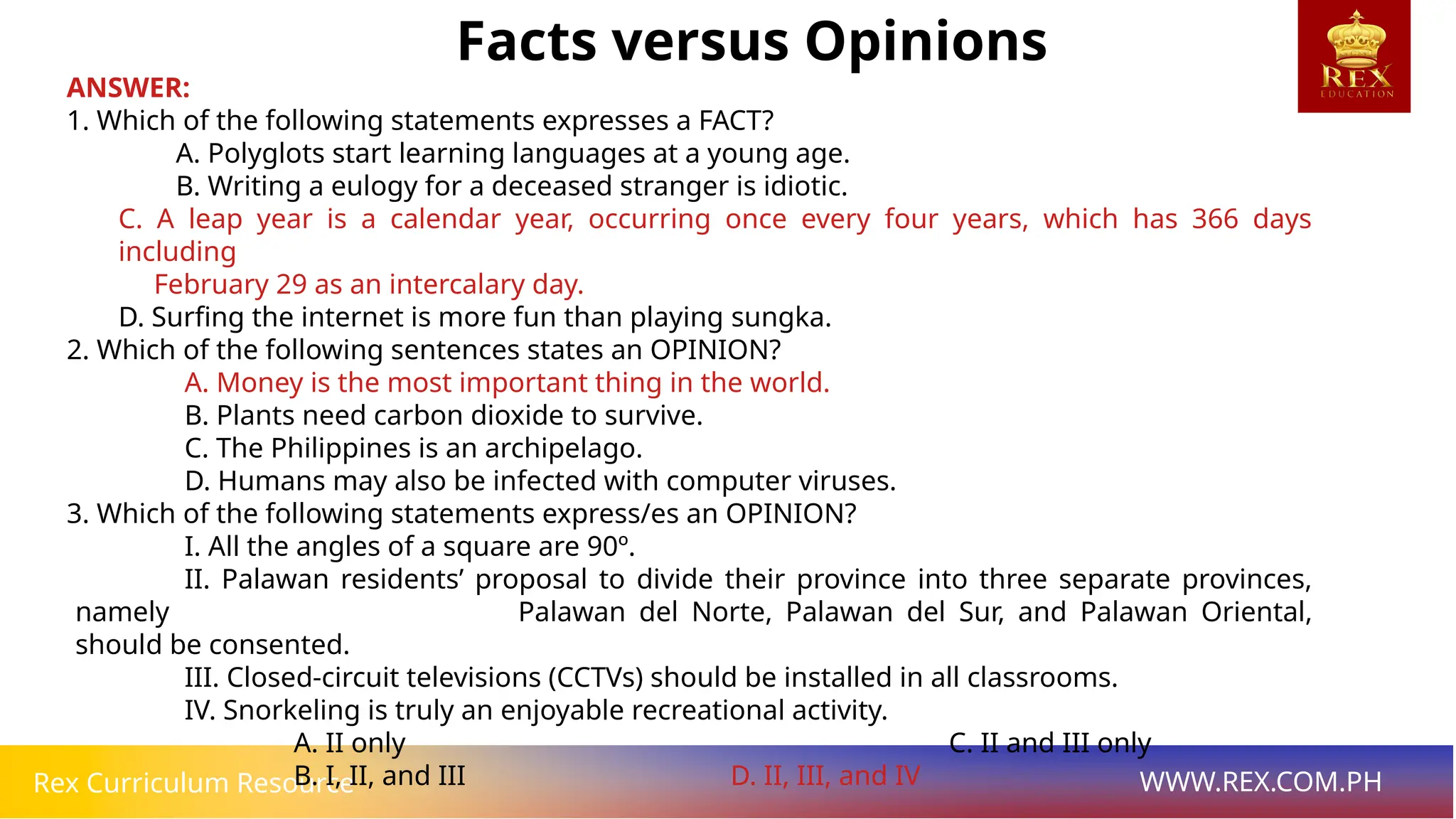 Facts+versus+Opinions.pptx English for Academic | PPT