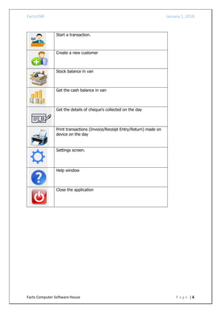 FactsVSM - Vansales Module | PDF