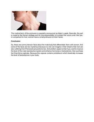 Facts we never knew about male body | DOCX | Endocrine and Metabolic ...