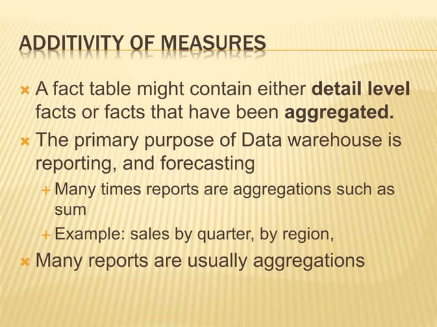 Fact table facts | PPTX | Databases | Computer Software and Applications
