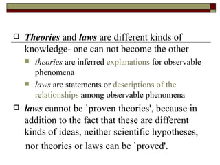 Fact, theory, hypothesis 1 | PPT