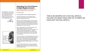 Factual writing slides | PPTX