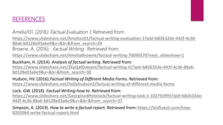 Factual writing slides | PPTX