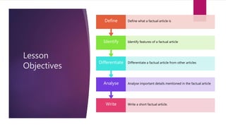 Factual writing slides | PPTX