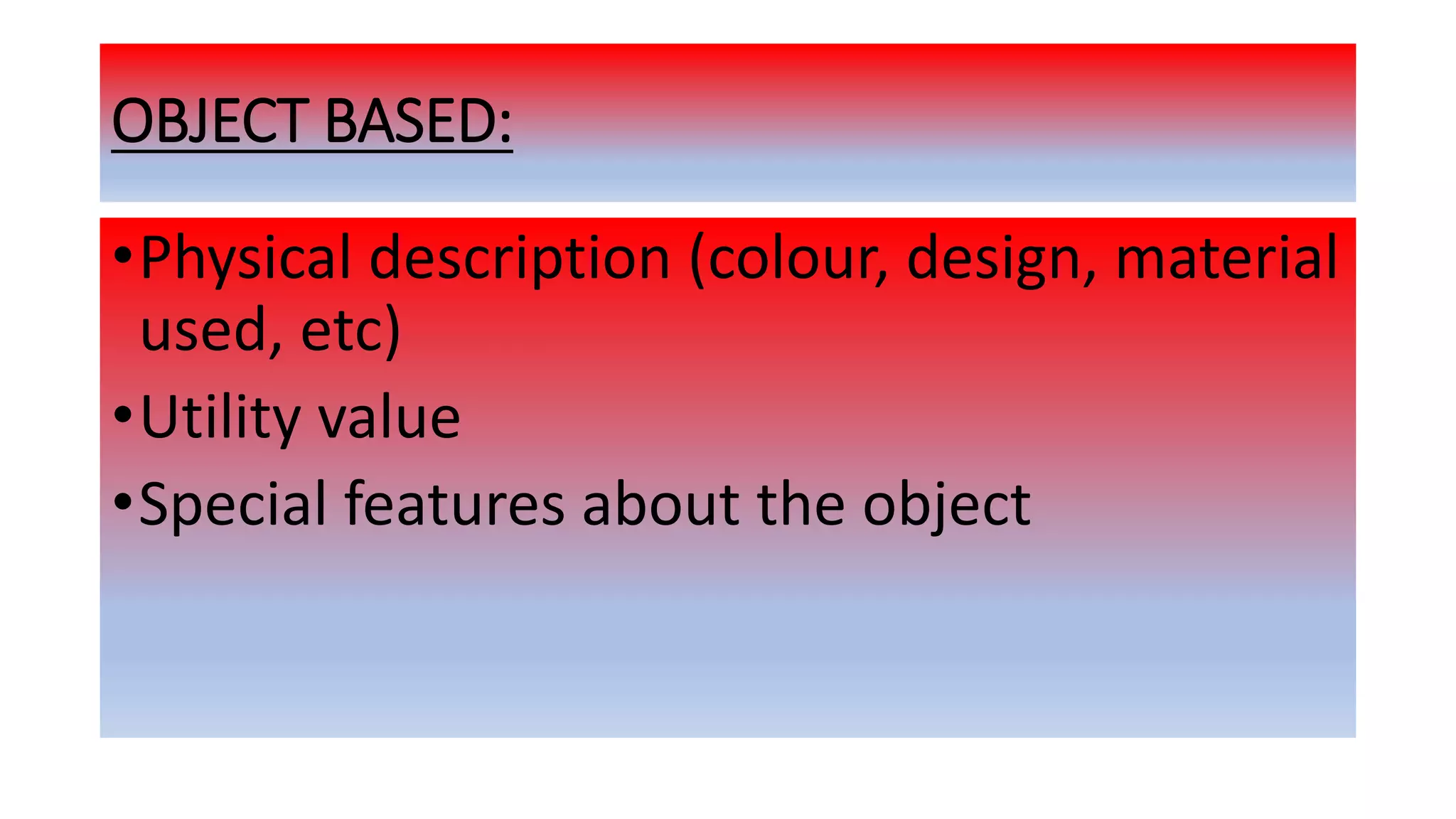 Factual description class 12 | PPTX