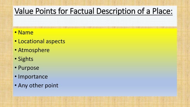 Factual description class 12 | PPTX | Home Appliances | Home & Garden