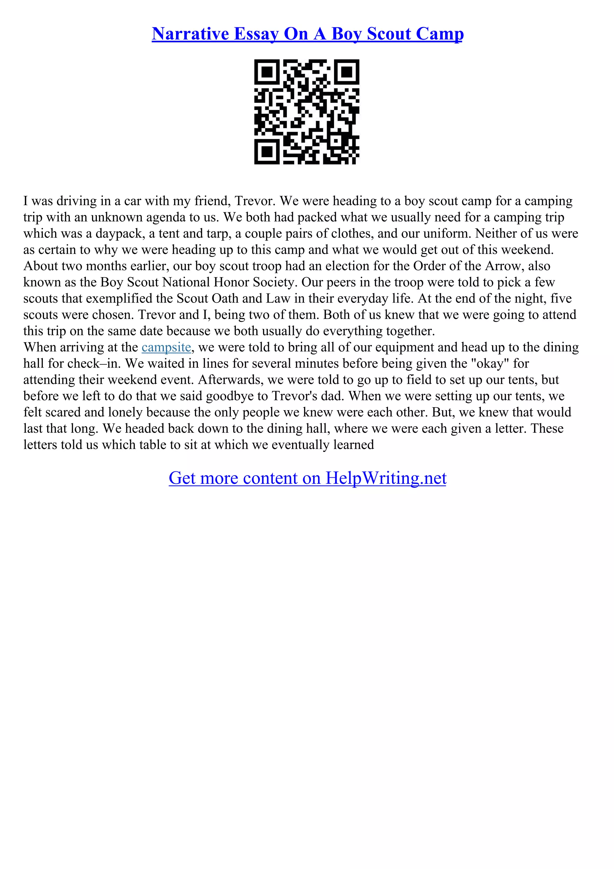 Factual Essay Example | PDF