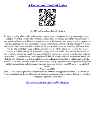 Factual Essay Example | PDF