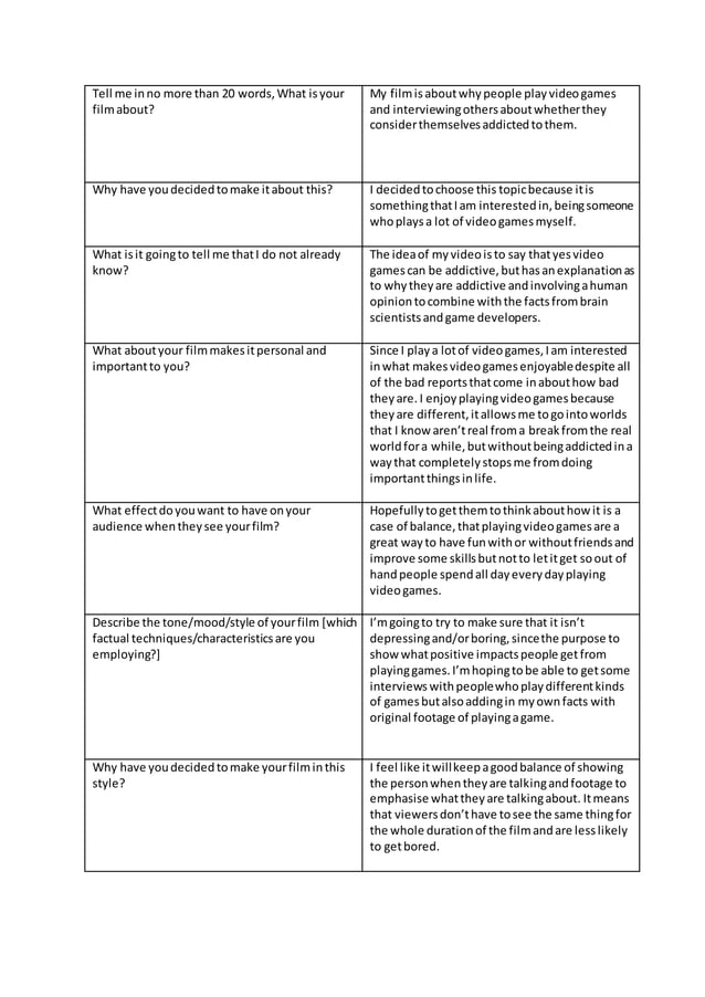 Pre-Proposal | DOCX | Video Production | Content Production