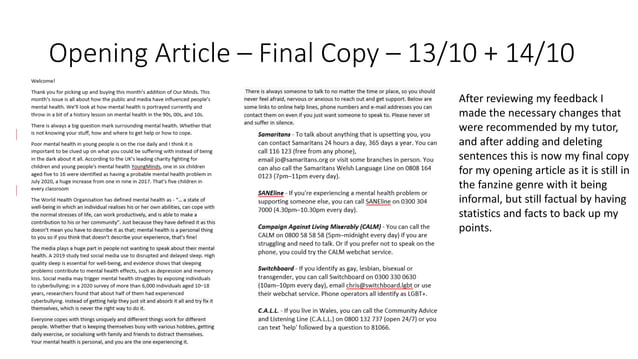 Factual production diary | PPT