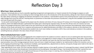 Factual production reflection | PPT