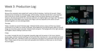 Factual Project Production Log | PPT