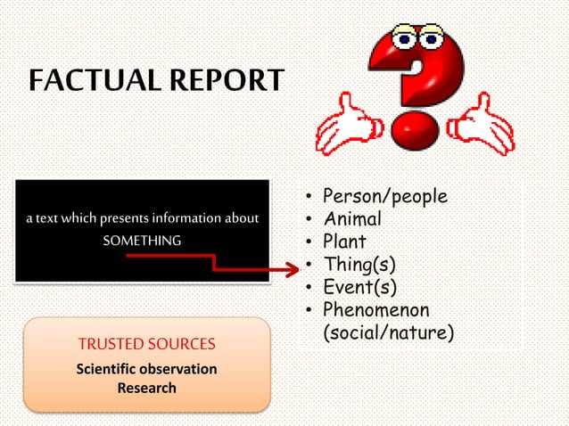 Factual report 1 | PPT