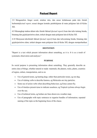 Factual report | DOC