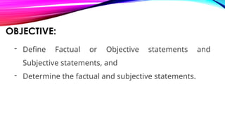 engFactual vs Subjective statements.pptx