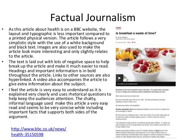 Factual writing types