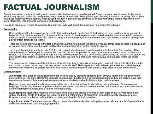Factual writing | PPTX