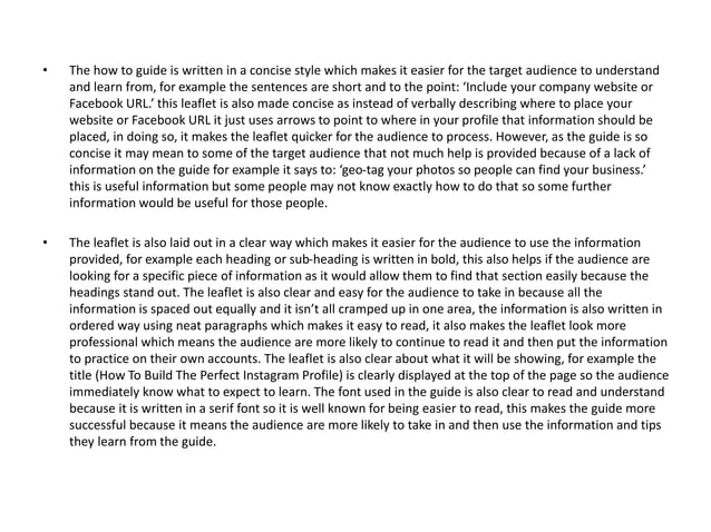 Factual writing guide analysis | PPT