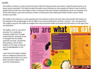 Factual writing guide analysis | PPTX