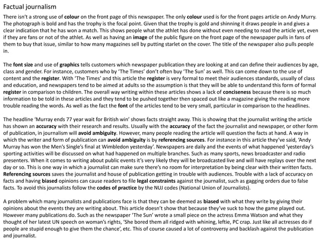 Factual Writing Proforma | PPT