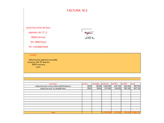 Factura V CCCC | PPTX