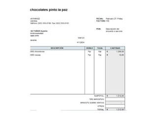 Factura V CCCC | PPTX