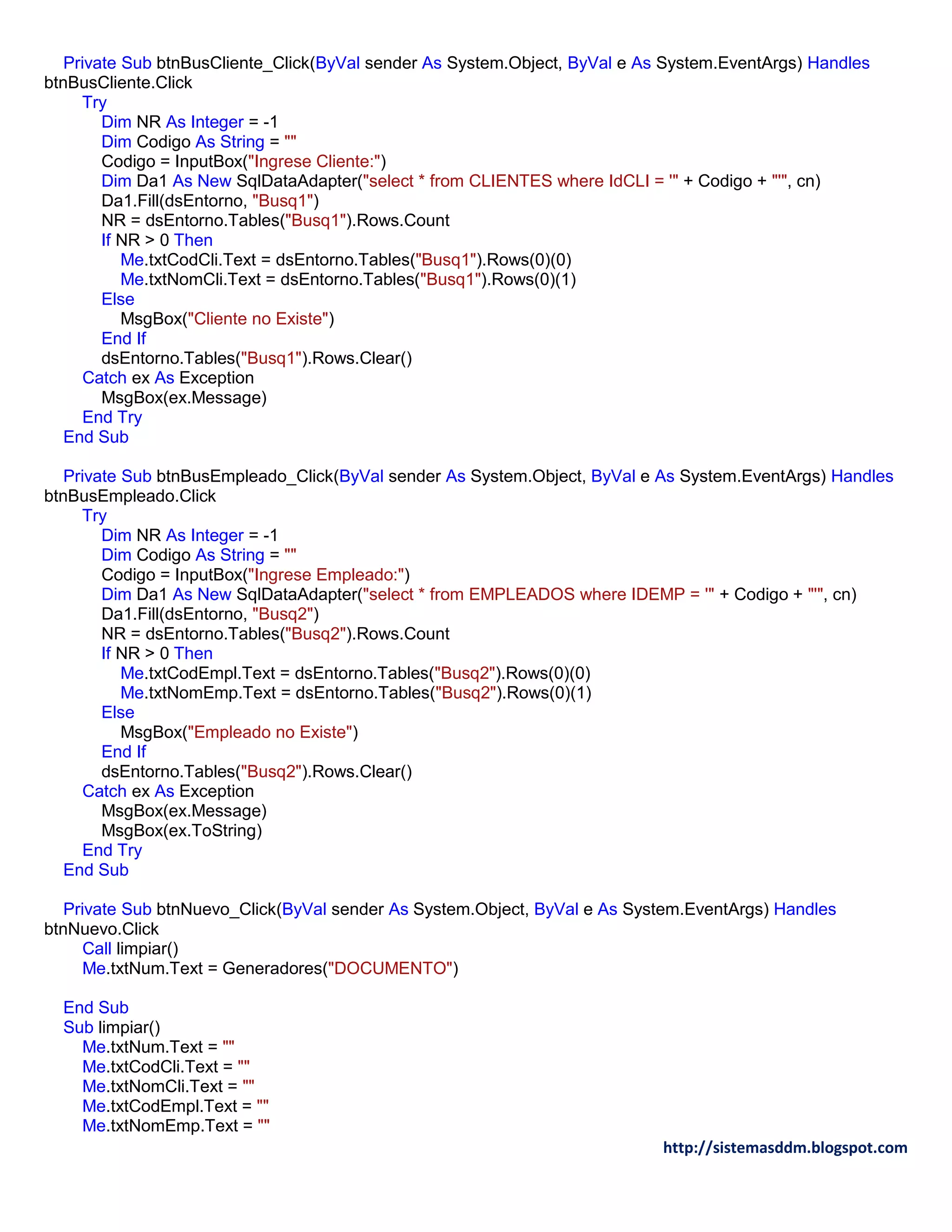 SISTEMA DE FACTURACION (Ejemplo desarrollado) | PDF