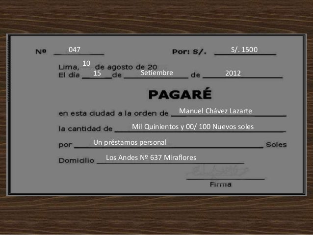 Modelo Pagare Prestamo Personal - creditosanci
