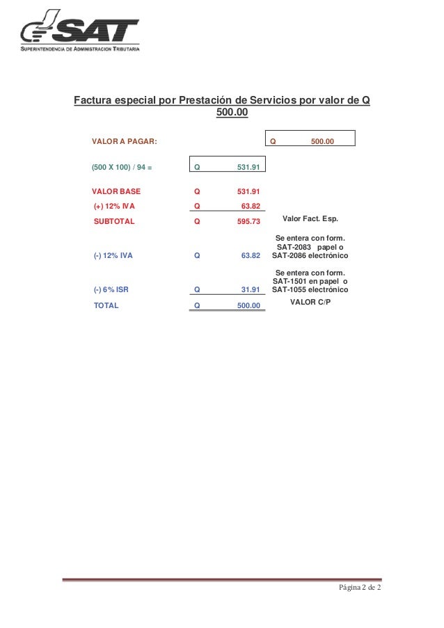 Factura Especial Electronica - Riset