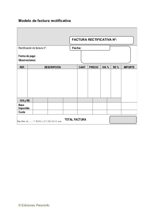 Factura rectificativa 2 Factura rectificativa 2