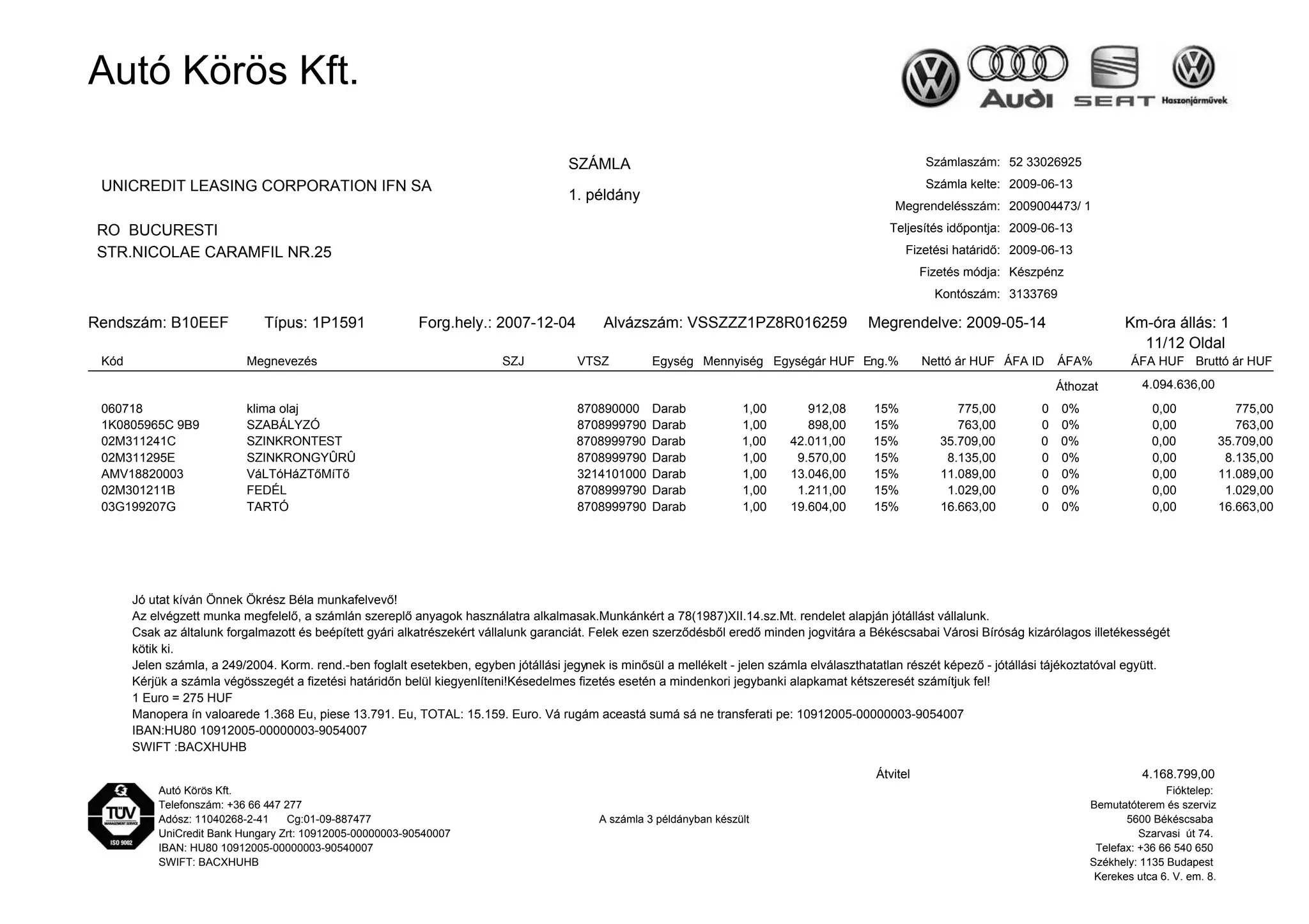 Factura Seat Leon Cupra | PDF