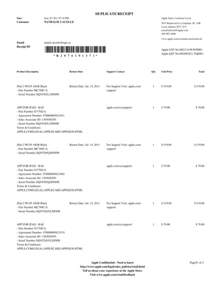 Facture achat i pad | PDF