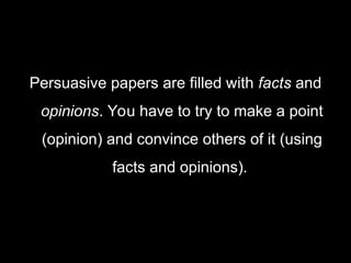 Understanding Facts vs. Opinions: A Guide to Persuasive Writing and ...