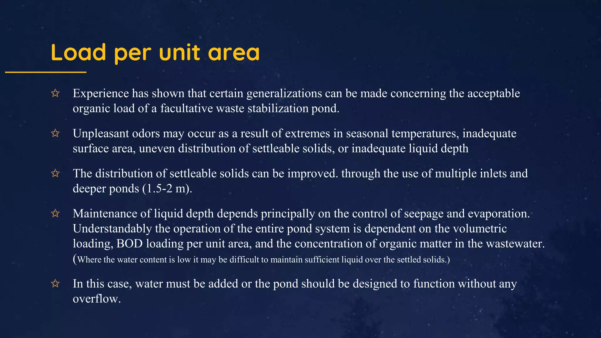 waste stabilization ponds | PPTX