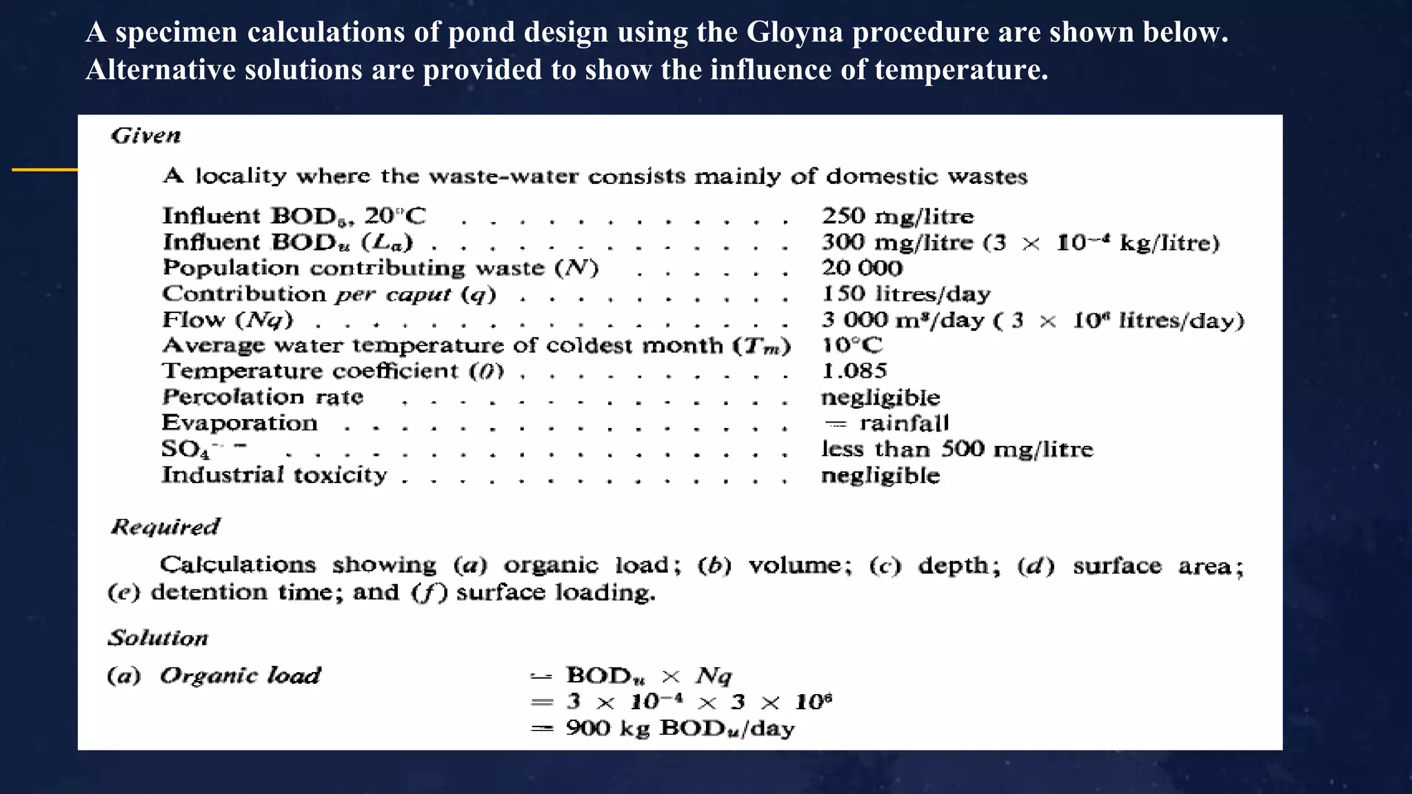 waste stabilization ponds | PPTX