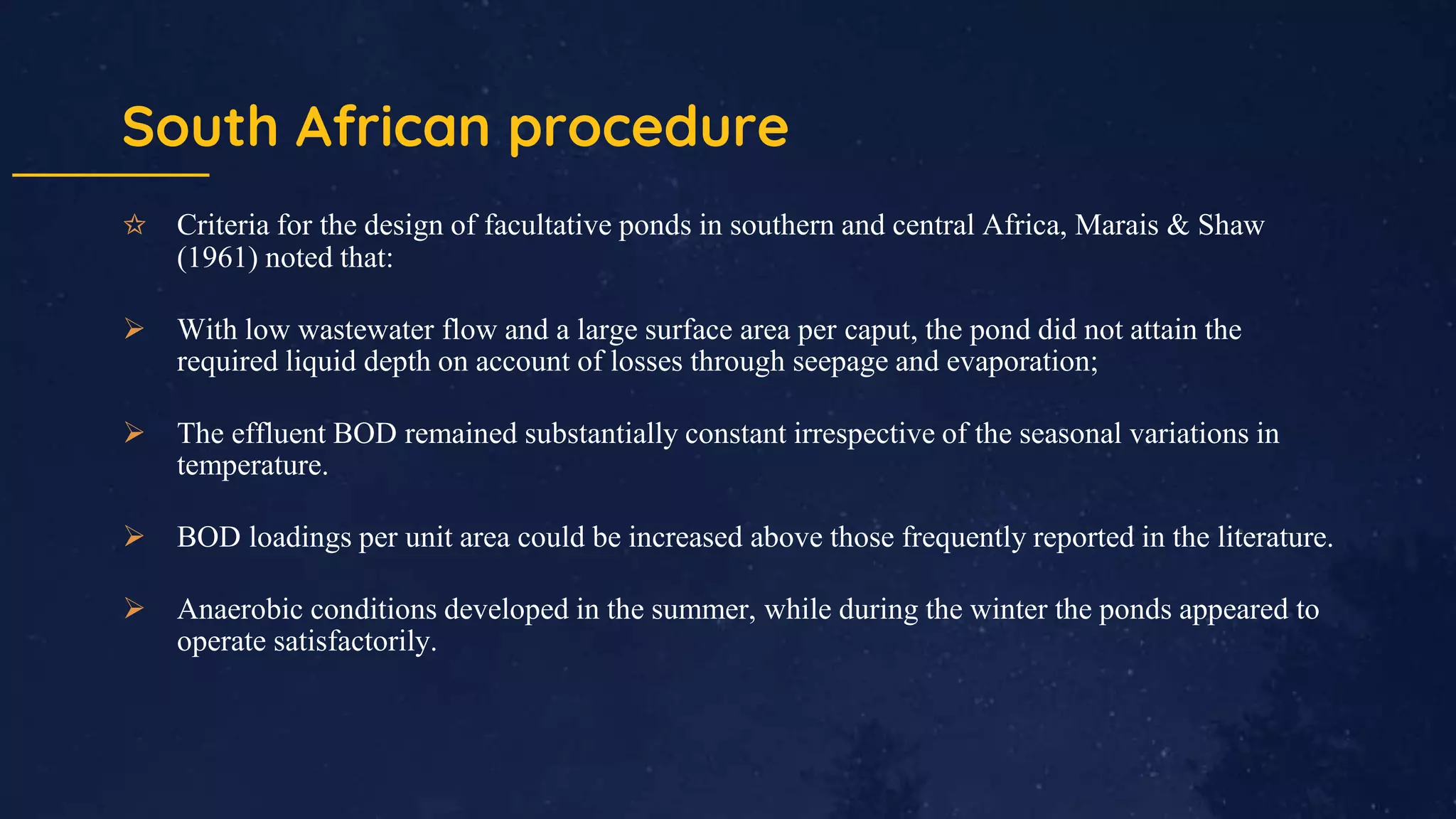 waste stabilization ponds | PPTX