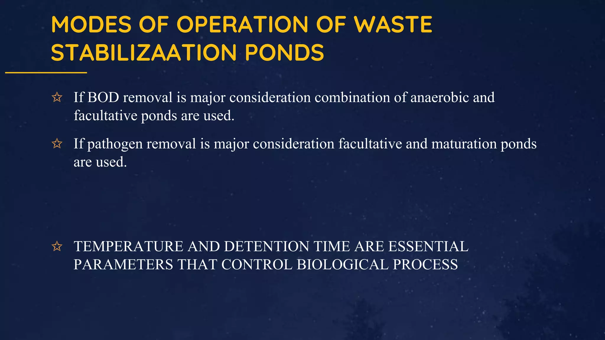 waste stabilization ponds | PPTX