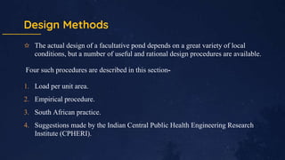 waste stabilization ponds | PPTX