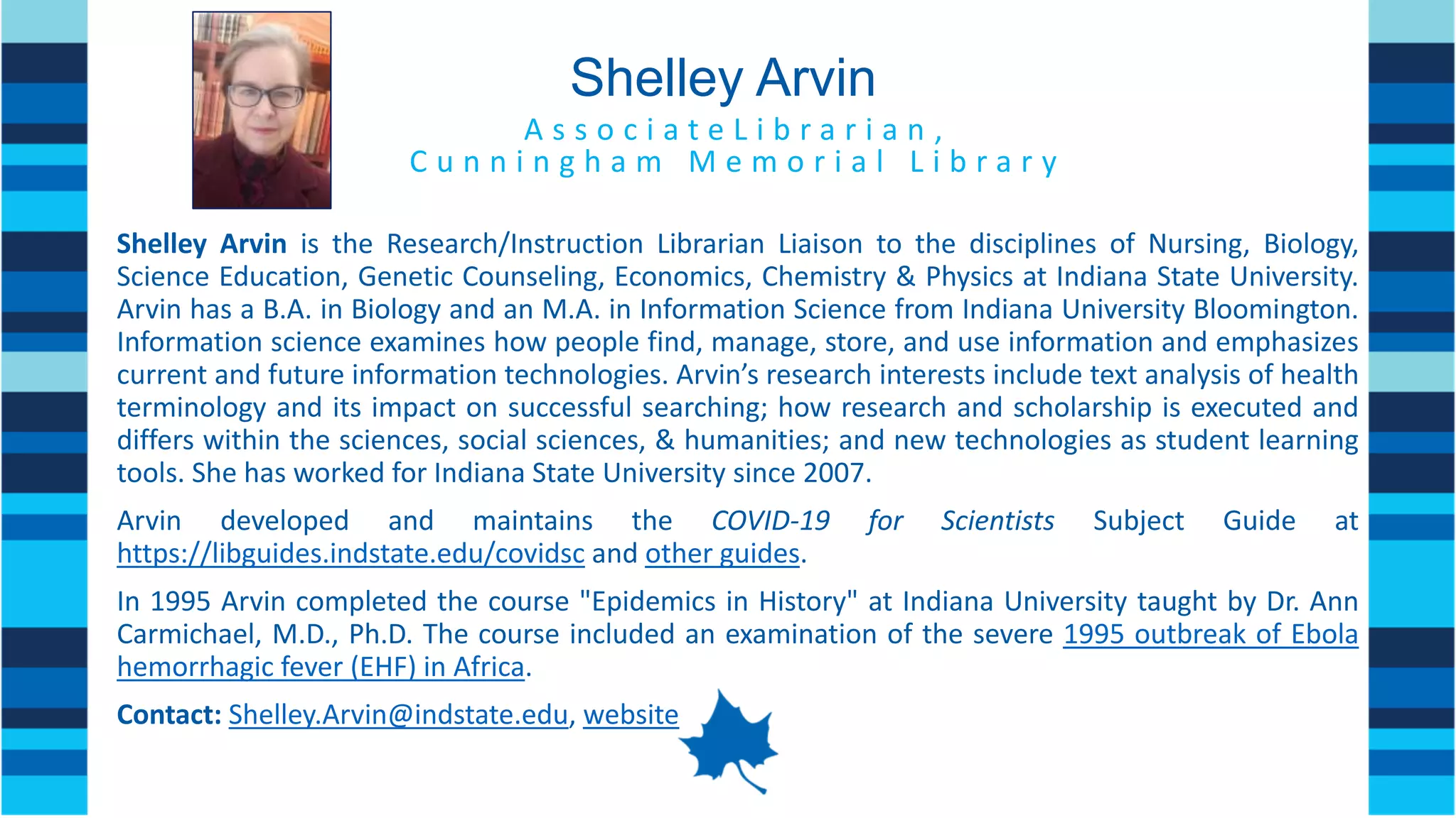 Faculty bios-spring2021 plus arvin | PPT