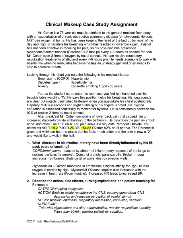 Faculty key-clinical-makeup-case-study-assignment | PDF