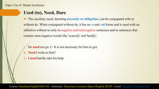 use of modal auxiliary verbs | PPTX