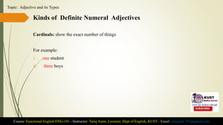 Adjective and its types | PPTX