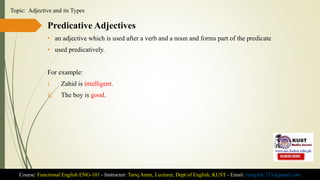 Adjective and its types | PPTX