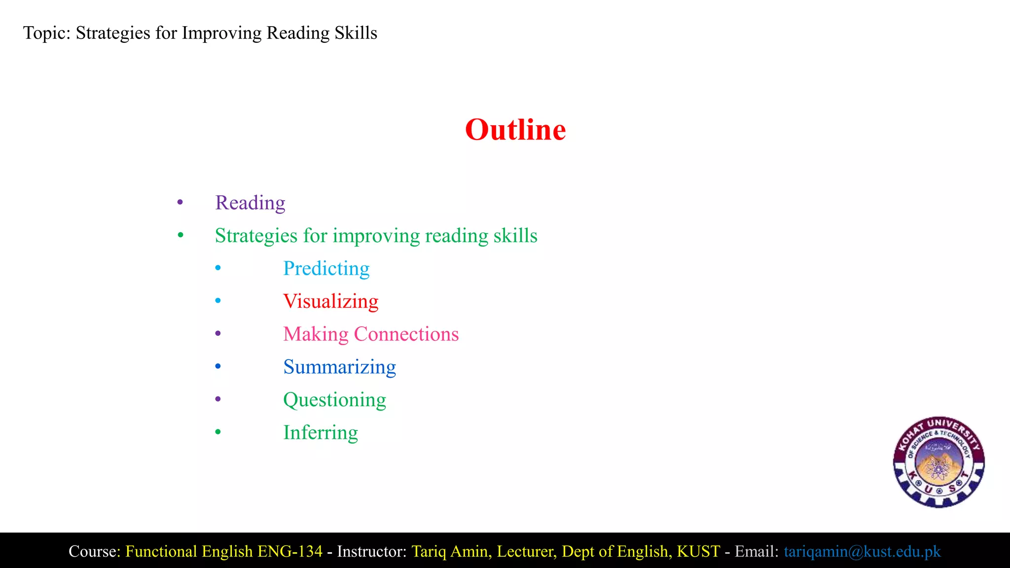 Strategies for Improving Reading Skills | PPTX