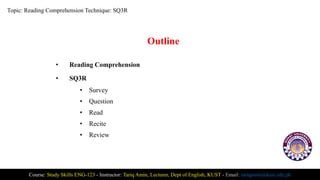Reading Comprehension Technique: SQ3R | PPTX