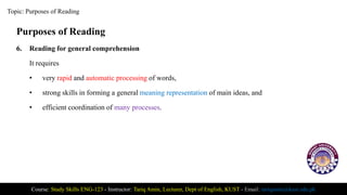 Purposes of Reading | PPTX