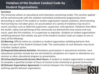 SSO Faculty Advisor Guide - Rules | PPTX | College Education | Education