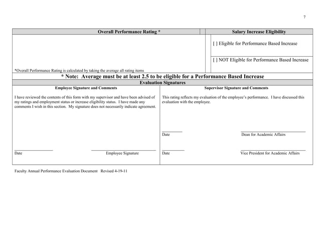 Altamaha Technical College Faculty annual performance evaluation ...