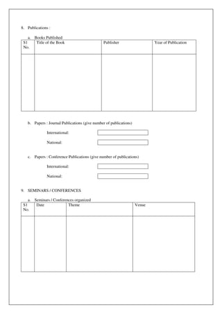 Faculty application form | PDF