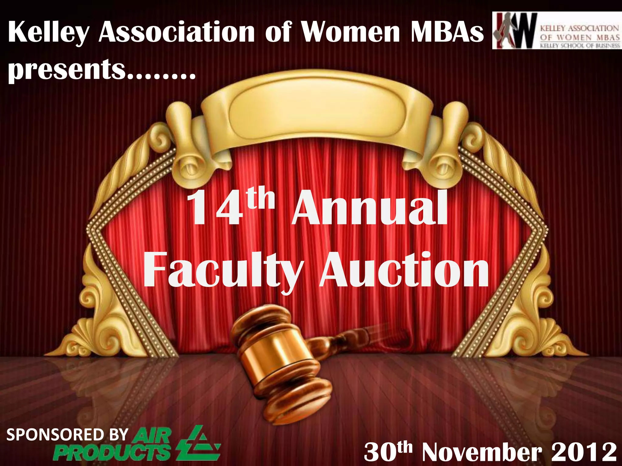 2013 Faculty Auction | PPT